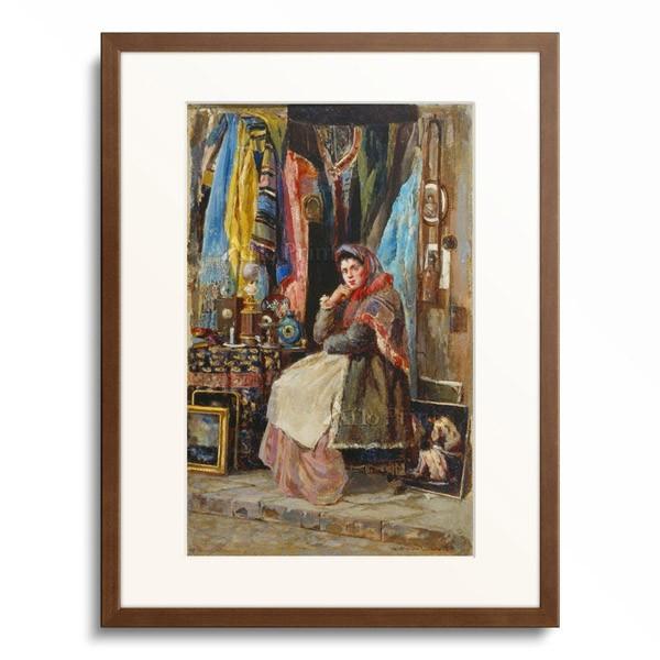 Artist: Makovskij, Konstantin Jegor,1839-1915 Imagetitle: Flea-market. Dimensions: 22,8 x 14,5 cm Location: Wladikawkas,...
