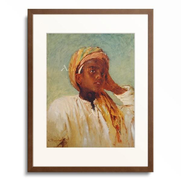 所蔵: トレチャコフ美術館Artist: Makovskij, Konstantin Jegor,1839-1915 Imagetitle: An Arab boy. Dimensions: 63 x 47,9 cm Location: M...