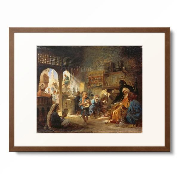 Artist: Makovskij, Konstantin Jegor,1839-1915 Imagetitle: Kaffeehaus in Kairo. 1872. Dimensions: 66 x 88 cm Location: Se...