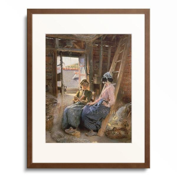 Artist: Makovskij, Konstantin Jegor,1839-1915 Imagetitle: Two Breton women. 1904. Dimensions: 82 x 65 cm Location: Samar...
