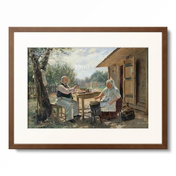 所蔵: トレチャコフ美術館Artist: Makovskij, Wladimir J,1846-1920 Imagetitle: Beim Einkochen der Marmelade. 1876. Dimensions: 33,9 x ...