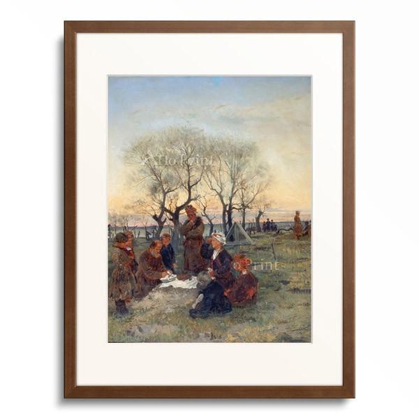 Artist: Makovskij, Wladimir J,1846-1920 Imagetitle: Funeral meal at the grave. 1884. Dimensions: 89,3 x 68,9 cm Location...