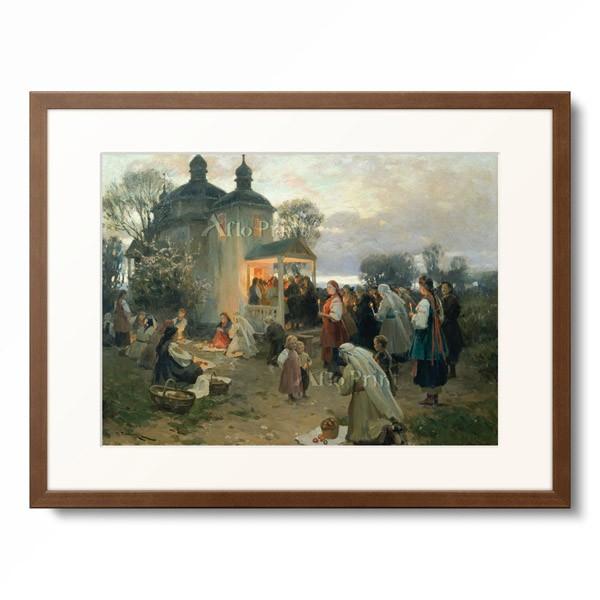 Artist: Pimonenko, Nikolai Korniliew,1862-1912 Imagetitle: Ostermorgen. Dimensions: 81 x 109 cm Location: Kherson, Kunst...