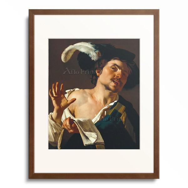 オランダの画家ジャンル: バロックArtist: Baburen, Dirck van,1594/95-1624 Imagetitle: Young man singing. 1622 Dimensions: 71 x 58,8 cm Lo...
