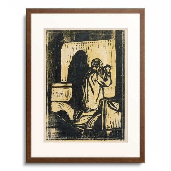 ノルウェーの画家ジャンル: 象徴主義 表現主義Artist: Munch, Edvard,1863-1944 Imagetitle: Gebet eines alten Mannes. 1902. Dimensions: 47 x 39,5...