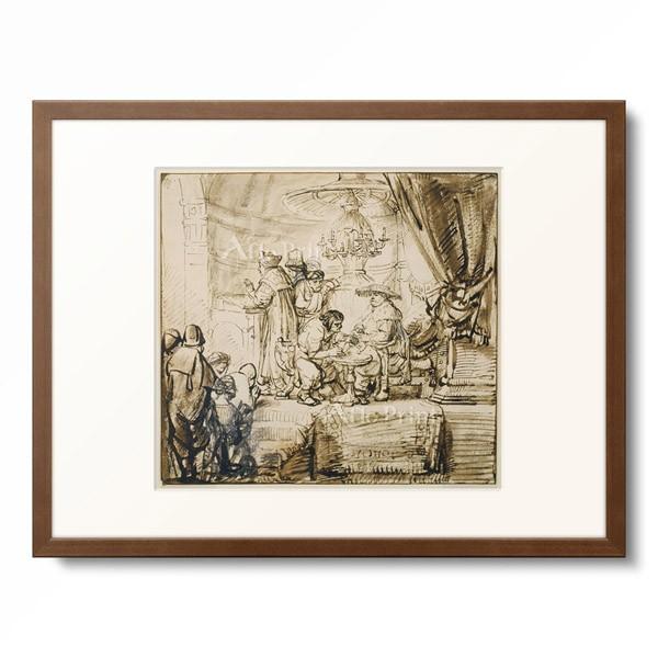 Artist: Hoogstraten, Samuel van,1627-1678 Imagetitle: Circumcision. Dimensions: 18,7 x 20,4 cm Medium: pen and brush in ...