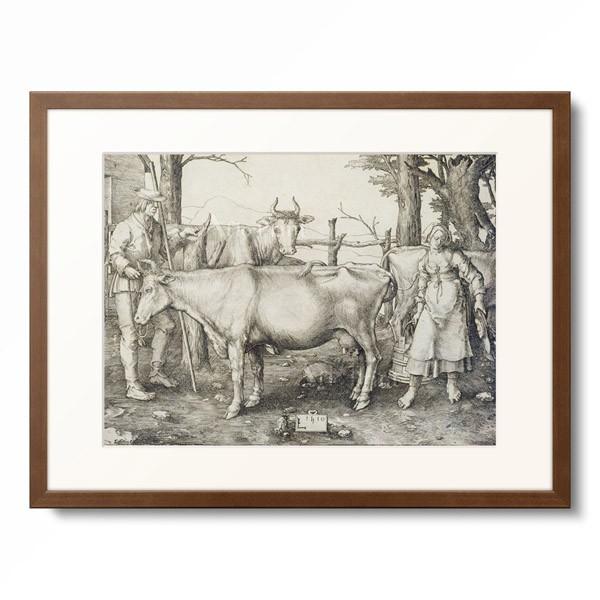 Artist: Leyden, Lucas van,1494-1533 Imagetitle: The milkmaid. 1510 Dimensions: 11,5 x 15,7 cm Medium: copper engraving L...