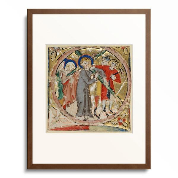 Artist: Master, St. Katharinenthal and Hochrhein,14th century Imagetitle: Christ carrying the Cross. Medium: watercolour...