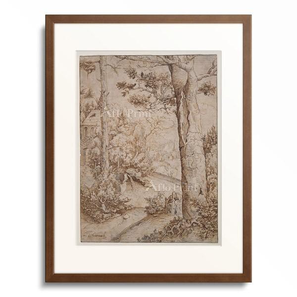 Artist: Southern German School,16th century Imagetitle: Landscape with Clearing. Dimensions: 26,6 x 19,6 cm Medium: Brow...