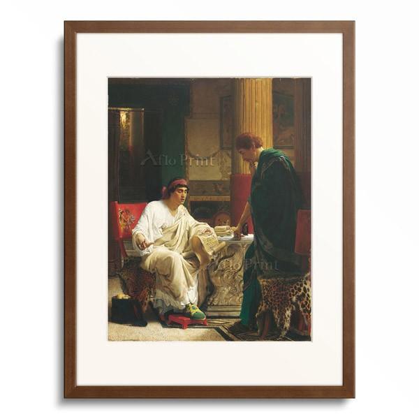 Artist: Alma-Tadema, Sir Lawrence,1836-1912 Imagetitle: Vespasian hearing from one of his Generals of the Taking of Jeru...