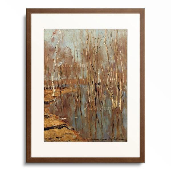 Artist: Lewitan, Isaak Iljitsch,1861-1900 Imagetitle: High water (undated). Dimensions: 37,5 x 26 cm Medium: Oil/Canvas ...