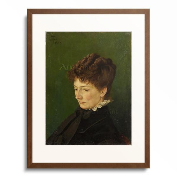 Artist: Thoma, Hans,1839-1924 Imagetitle: Portrait of Ida Muller, nee Scholderer. 1877 Dimensions: 42,4 x 32,4 cm Medium...