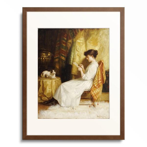 Artist: Evans, de Scott,1847-1898 Imagetitle: The Artist and her Model. 1891 Medium: Oil/Canvas Location: Christie's Ima...