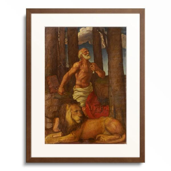 Artist: Boehle, Karl Friedrich (Fritz),1873-1916 Imagetitle: Penitent St. Jerome with the lion. 1905-08 Dimensions: 102 ...