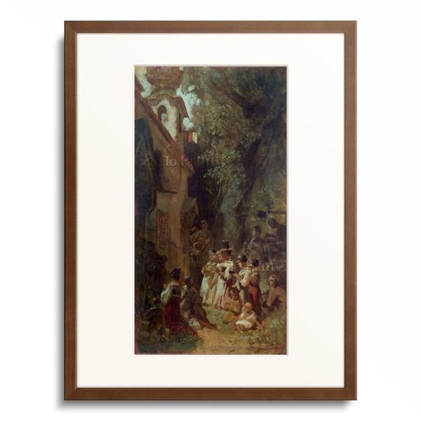 作家名： カール・シュピッツヴェーク ( 1808年 - 1885年 ) 国籍： ドイツ ジャンル ： ロマン主義Artist: Spitzweg, Carl,1808-1885 Imagetitle: Procession, Dachau...