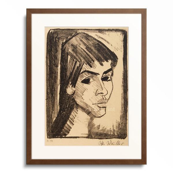Artist: Mueller, Otto,1874-1930 Imagetitle: A Girl's Head (Irene Altmann). 1921/22 Dimensions: 56,5 x 44 cm Medium: Krei...