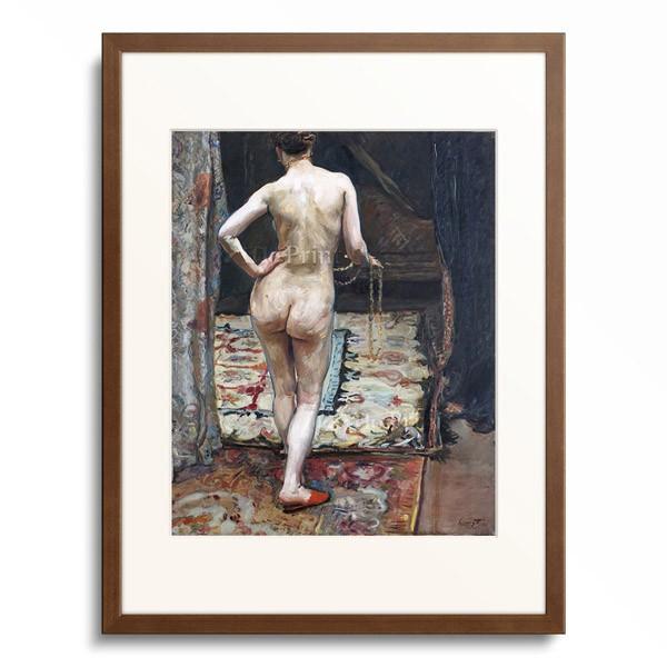 作家名：マックス・スレフォークト (1868年-1932年)国籍：ドイツ ジャンル ：印象派 所蔵：クンストパラスト美術館Artist: Slevogt, Max,1868-1932 Imagetitle: Female Nude, Rea...