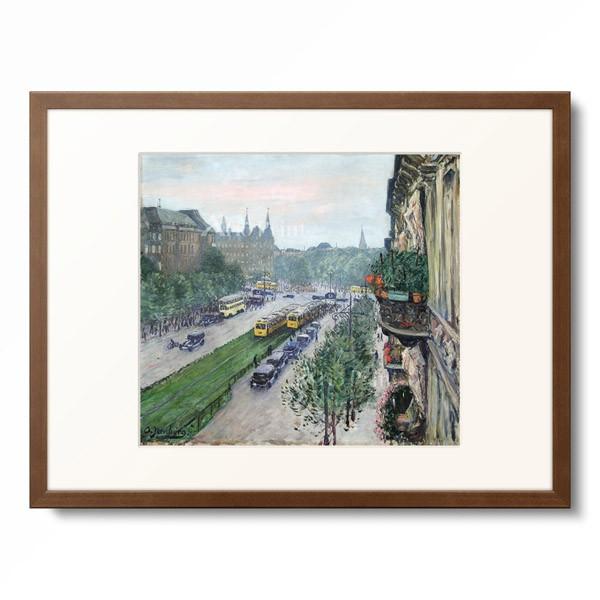 所蔵：クンストパラスト美術館Artist: Jernberg, Olof,1855-1935 Imagetitle: Berlin Street Scene (Am Knie). Dimensions: 66 x 72 cm Medium:...