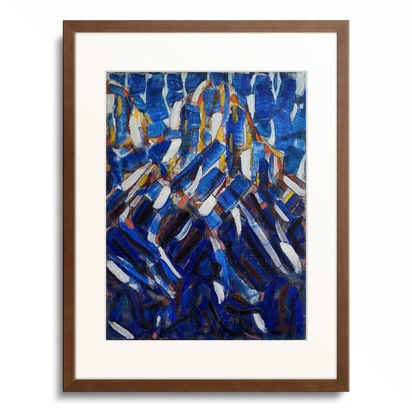 所蔵：クンストパラスト美術館Artist: Rohlfs, Christian,1849-1938 Imagetitle: Abstraction (The Blue Mountain). 1912 Dimensions: 80 x 60 ...