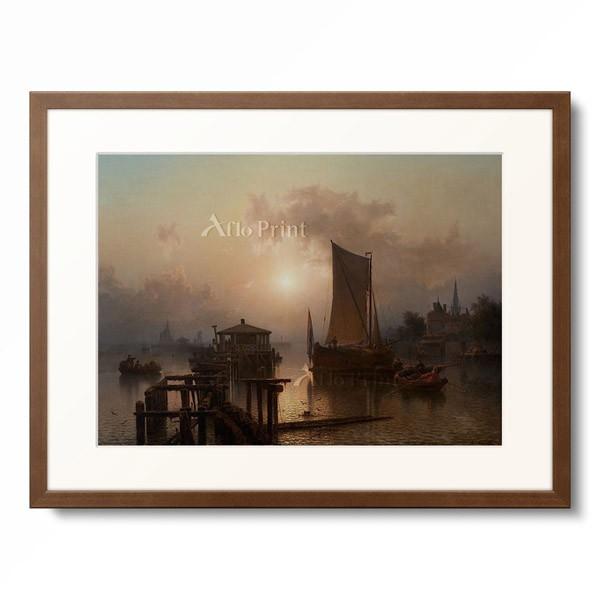 所蔵：クンストパラスト美術館Artist: Adloff, Carl,1819-1863 Imagetitle: Morning on the Zuiderzee. v Dimensions: 83 x 115 cm Medium: Oil...