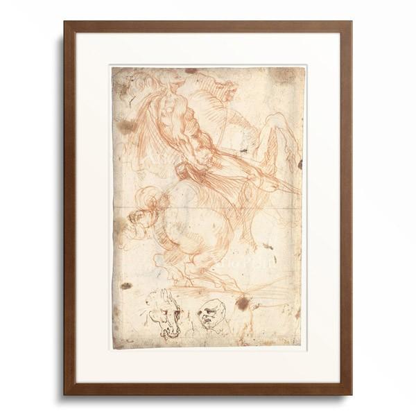 所蔵：クンストパラスト美術館Artist: Cesari, Giuseppe,1568-1640,or Cavaliere d'Arpino Imagetitle: Study of a man, sitting on a horse. D...