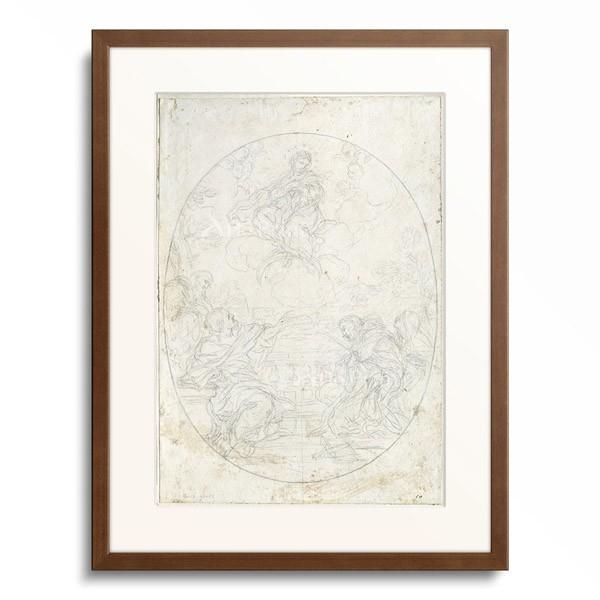 所蔵：クンストパラスト美術館Artist: Ferri, Ciro,1634-1689 Imagetitle: The Immaculata appearing to four Saints. Around 1689 Dimensions:...