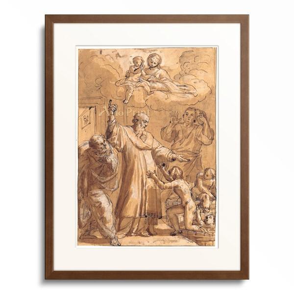 所蔵：クンストパラスト美術館Artist: de' Pietri, Pietro,1663-1716 Imagetitle: Saint Nicholas of Bari awaking three children. Dimensions...
