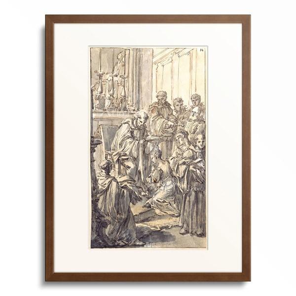 所蔵：クンストパラスト美術館Artist: Ghezzi, Pier Leone,1674-1755 Imagetitle: The consecration of Saint Giuliana Falconieri. Around 173...