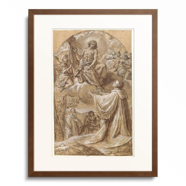 所蔵：クンストパラスト美術館Artist: Benefial, Marco,1684-1764 Imagetitle: Christ appearing to Blessed Michael of Camaldoli. Around 175...