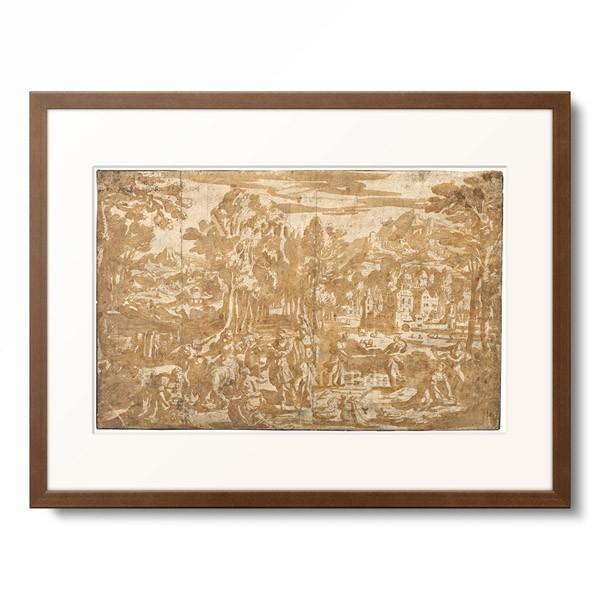 所蔵：クンストパラスト美術館Artist: Toeput, Lodewijk (called Pozzoserrato),ca. 1550-1605 Imagetitle: Odysseus, accompanied by Athena, ...