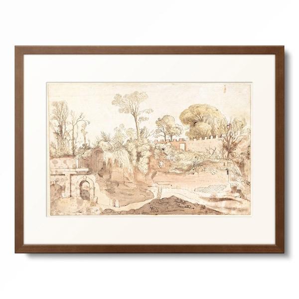 所蔵：クンストパラスト美術館Artist: Vroom, Hendrik Cornelisz,1566-1640 Imagetitle: Overgrown ruin. Around 1620 Dimensions: 20,6 x 31,4...