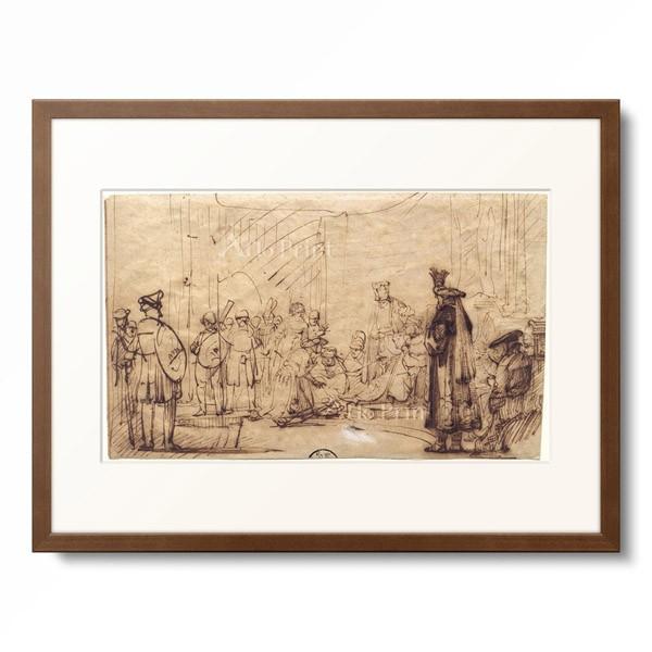 所蔵：クンストパラスト美術館Artist: Koninck, Salomon,1609-1656 Imagetitle: The Judgement of Salomon. Dimensions: 18,3 x 30,6 cm Medium...