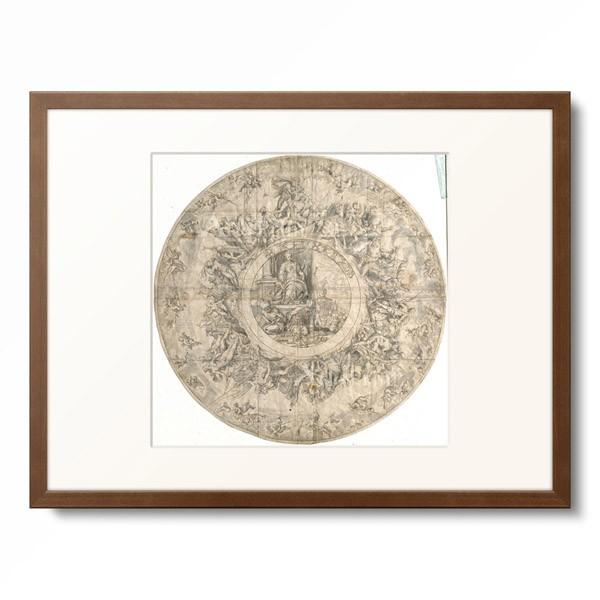 所蔵：クンストパラスト美術館Artist: German School,16th century Imagetitle: Design for a representative plate with Venice triumphing ov...