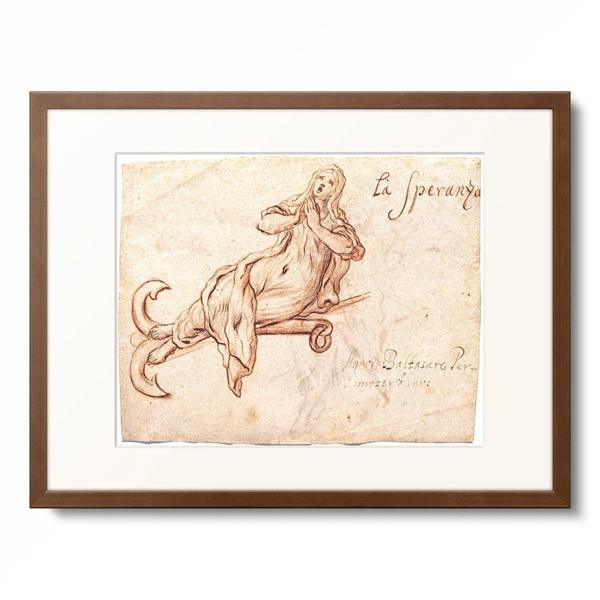 所蔵：クンストパラスト美術館Artist: Permoser, Balthasar,1651-1732 Imagetitle: Allegory of Hope. Around 1680 Dimensions: 15,9 x 20 cm M...