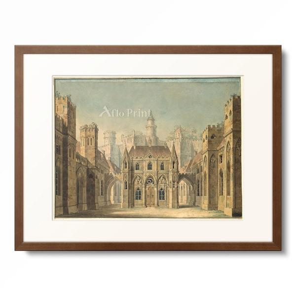 所蔵：クンストパラスト美術館Artist: Schinkel, Karl Friedrich,1781-1841 Imagetitle: Architectural drawing. 1834 Dimensions: 18,2 x 24,1...