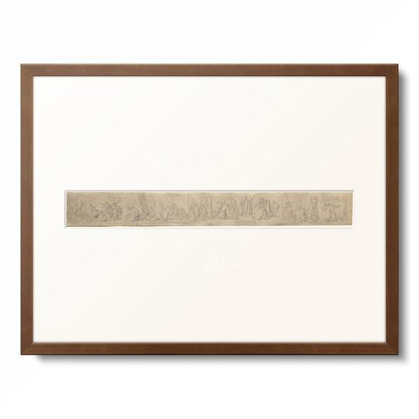 所蔵：クンストパラスト美術館Artist: Kaulbach, Wilhelm von,1804-1874 Imagetitle: The Great Frieze. Around 1847/48 Dimensions: 7,3 x 61 ...