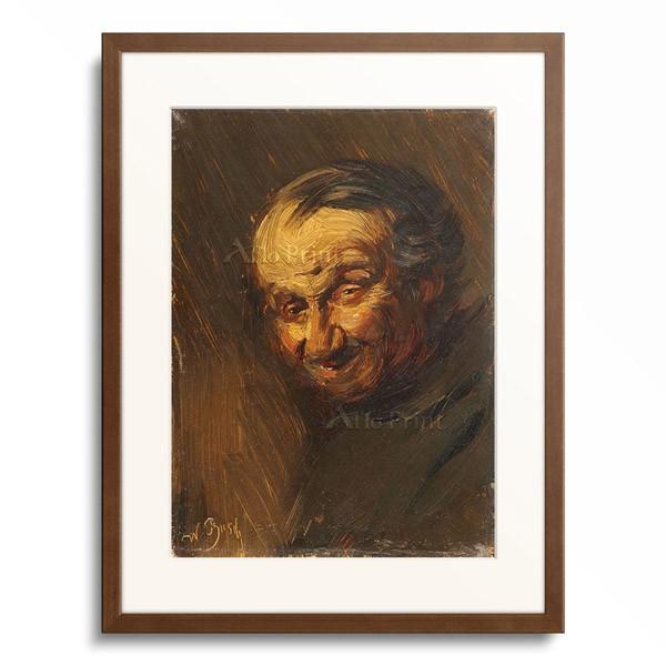 Artist: Busch, Wilhelm,1832-1908 Imagetitle: Das Knochenmannchen (Kopf eines alten Mannes). 1870 Dimensions: 16 x 11,5 c...