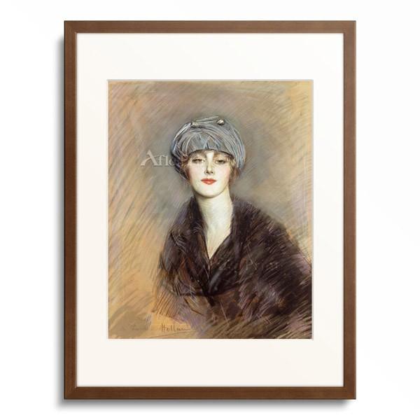 Artist: Helleu, Paul Cesar Francois,1859-1927 Imagetitle: Portrait of Lucette. Ca. 1913 Dimensions: 81 x 65 cm Medium: F...