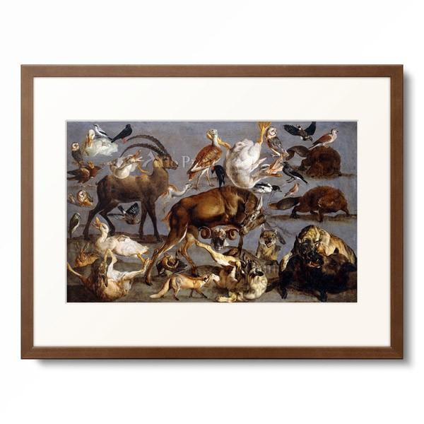Artist: Ruthart, Carl Borromaus Andreas,1630-1703 Imagetitle: Studies of a Red Deer, an Ibex, a Wild Boar, three Wolves,...