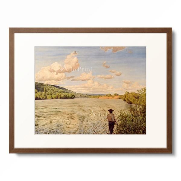 Artist: Thoma, Hans,1839-1924 Imagetitle: Der Rhein bei Sackingen. 1890 Dimensions: 88,5 x 113 cm Medium: oil/canvas, Lo...