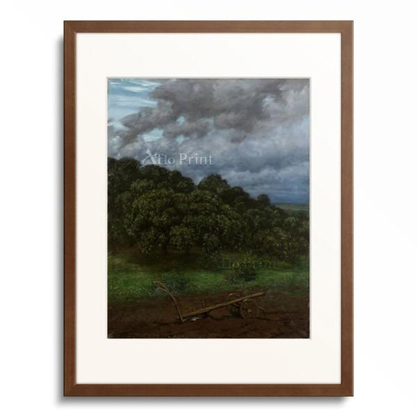 Artist: Thoma, Hans,1839-1924 Imagetitle: Vor dem Gewitter (Verlassener Pflug). 1888 Dimensions: 113 x 88,3 cm Medium: o...