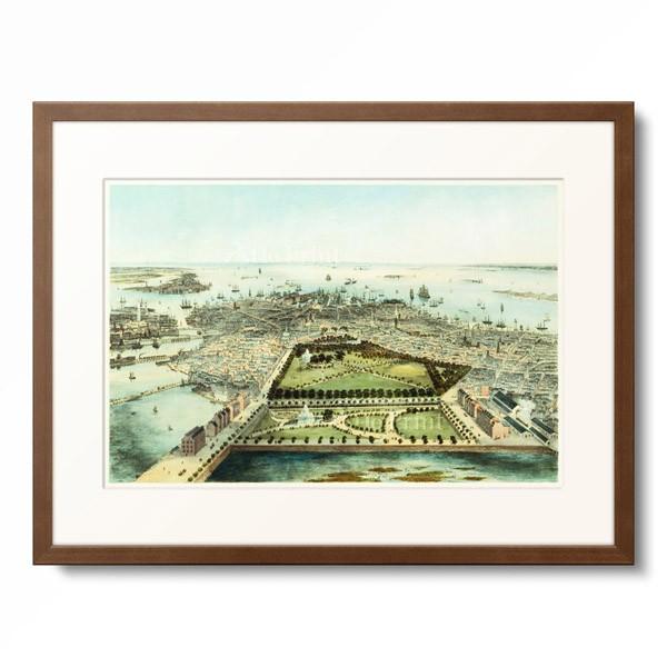 Artist: Bachmann, John,active 1849-1879 Imagetitle: A Bird's Eye View Of Boston. Printed By Sarony &amp; Major, New York...