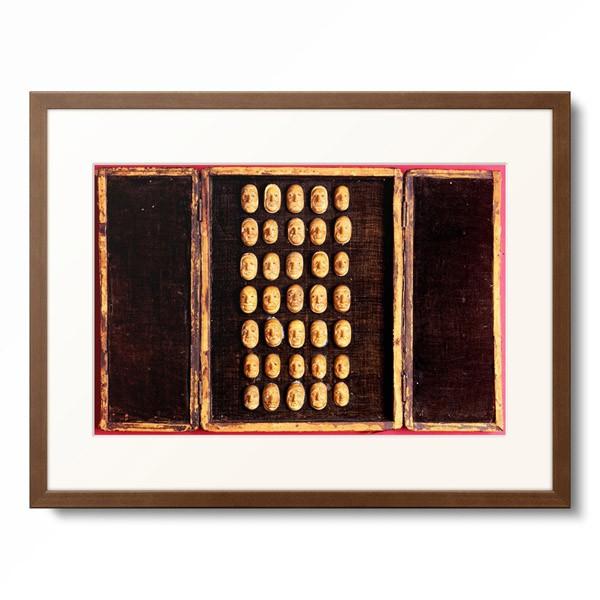 Imagetitle: A Rare Set Of Thirty-Five Carved, Vegetable-Ivory Representations Of The Human Face, Depicting Various Condi...