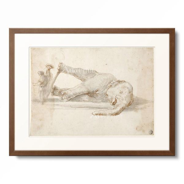 Artist: Bella, Stefano della,1610-1664 Imagetitle: Two Drawings of a Dead Elephant. 1655. (second drawing under image no...