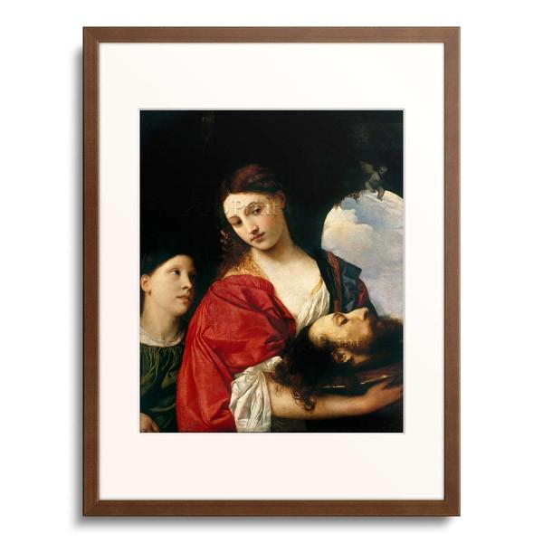 作家名： ティツィアーノ・ヴェチェッリオ (1488/1490年 - 1576年) タイトル：「洗礼者ヨハネの首を持つサロメ」国籍： イタリア ジャンル： ルネサンス　ヴェネツィア派 Artist: Tiziano Vecellio (ca...