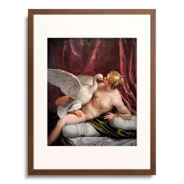 作家名： パオロ・ヴェロネーゼ  ( 1528年 - 1588年 ) 国籍： イタリア ジャンル　： ルネサンス　ヴェネツィア派Leda and the Swan by Veronese, Paolo (1528-1588)/ Musee ...