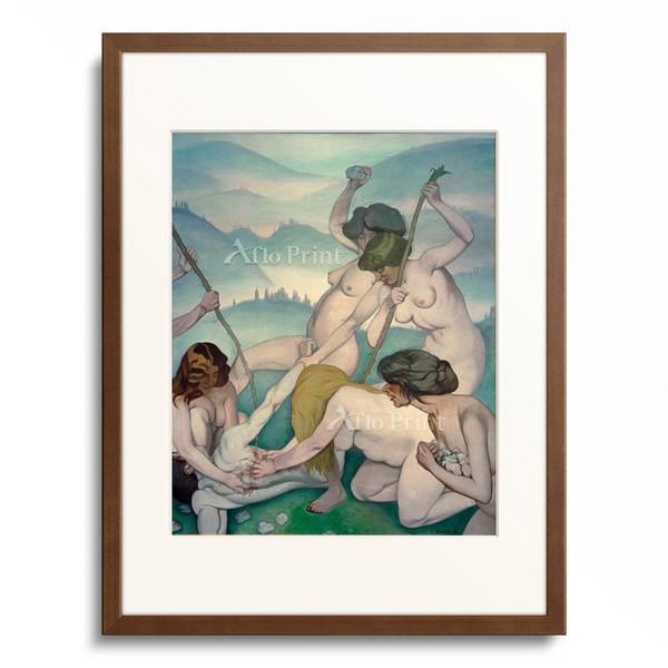 作家名： フェリックス・ヴァロットン　( 1865年 - 1925年 ) 国籍： スイス ジャンル：ナビ派  Vallotton, Felix/1865-1925./"Orphee depece" (Geschundener Orpheus...