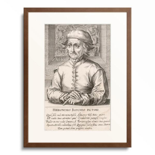 Bosch, Hieronymus (real name Aken).Netherlandish painter; s'Hertogenbosch c. 1450 - (buried 9.8.) 1516."HIERONIMO BOSCHI...