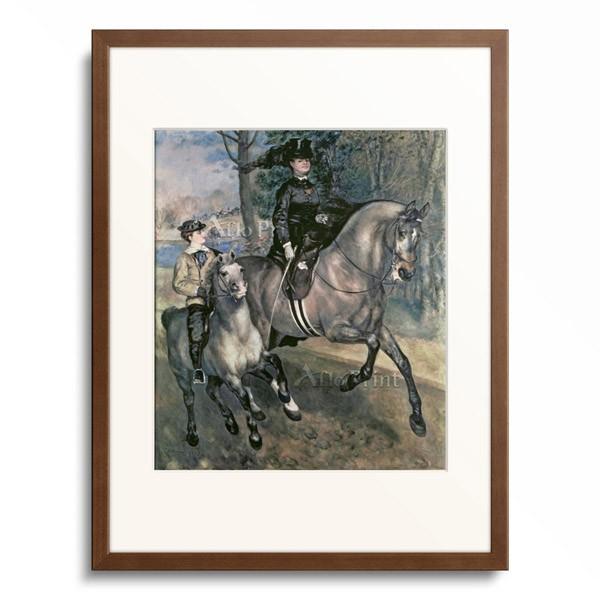 フランスの画家ジャンル: 印象派 所蔵: ハンブルク美術館Renoir, Auguste　1841-1919. "Rider in Bois de Boulogne", 1873. Oil on canvas, 261 × 226cm.Id...