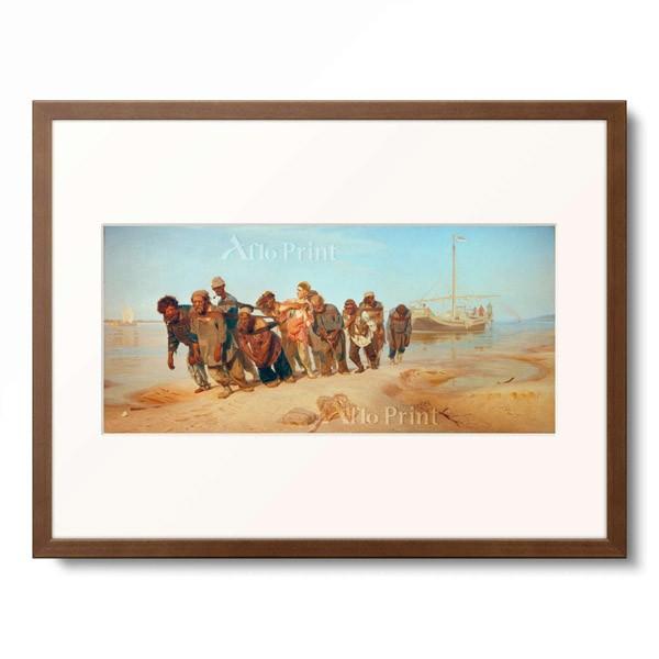 Repin, Ilya/1844-1930,/Russian painter."Barge haulers on the Volga", 1870-73.Oil on canvas, 131.5 x 281 cm.Identifier : ...